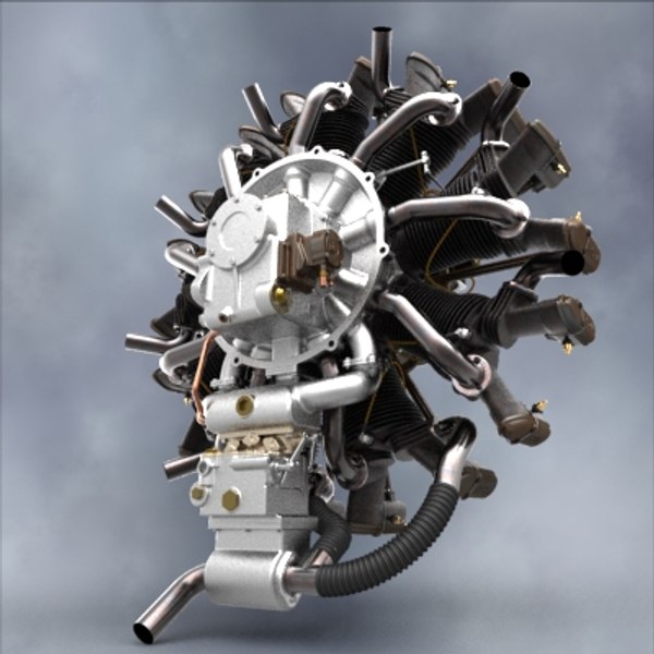 3d wright whirlwind j5c radial