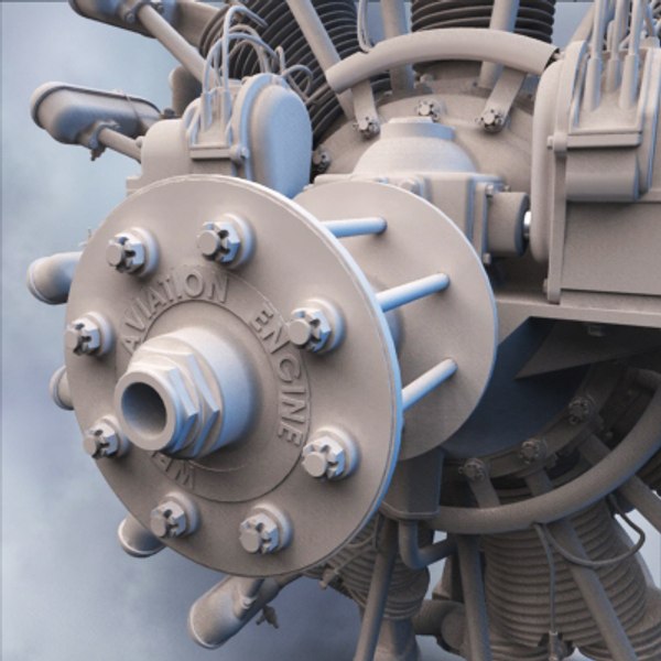 3d wright whirlwind j5c radial