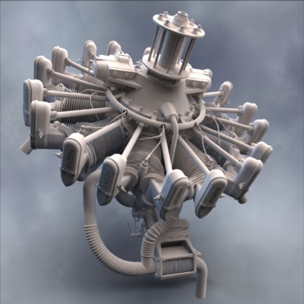 3d wright whirlwind j5c radial