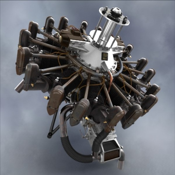 3d wright whirlwind j5c radial