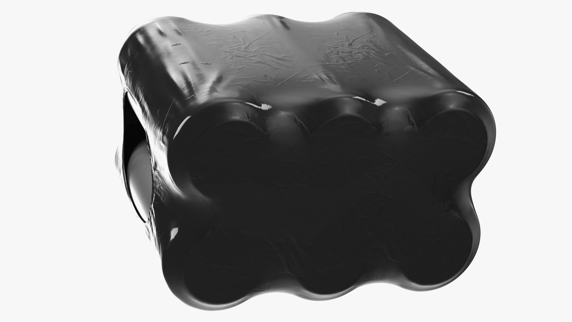 3D 6pcs 500ml Aluminium Can Pack Black - TurboSquid 2154208