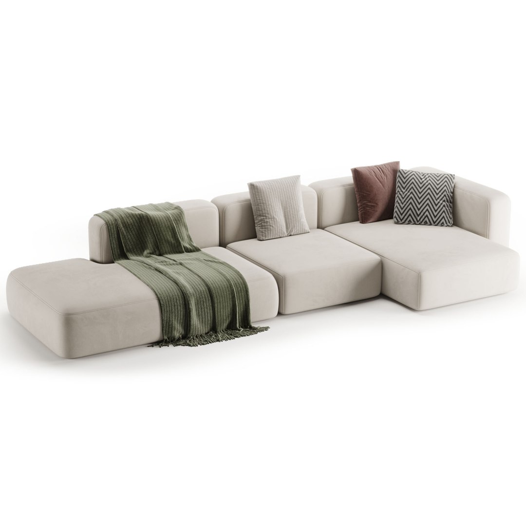 3D MAGS SOFT SEATER COMBINATION 3 LOW By Hay Model - TurboSquid 2107784