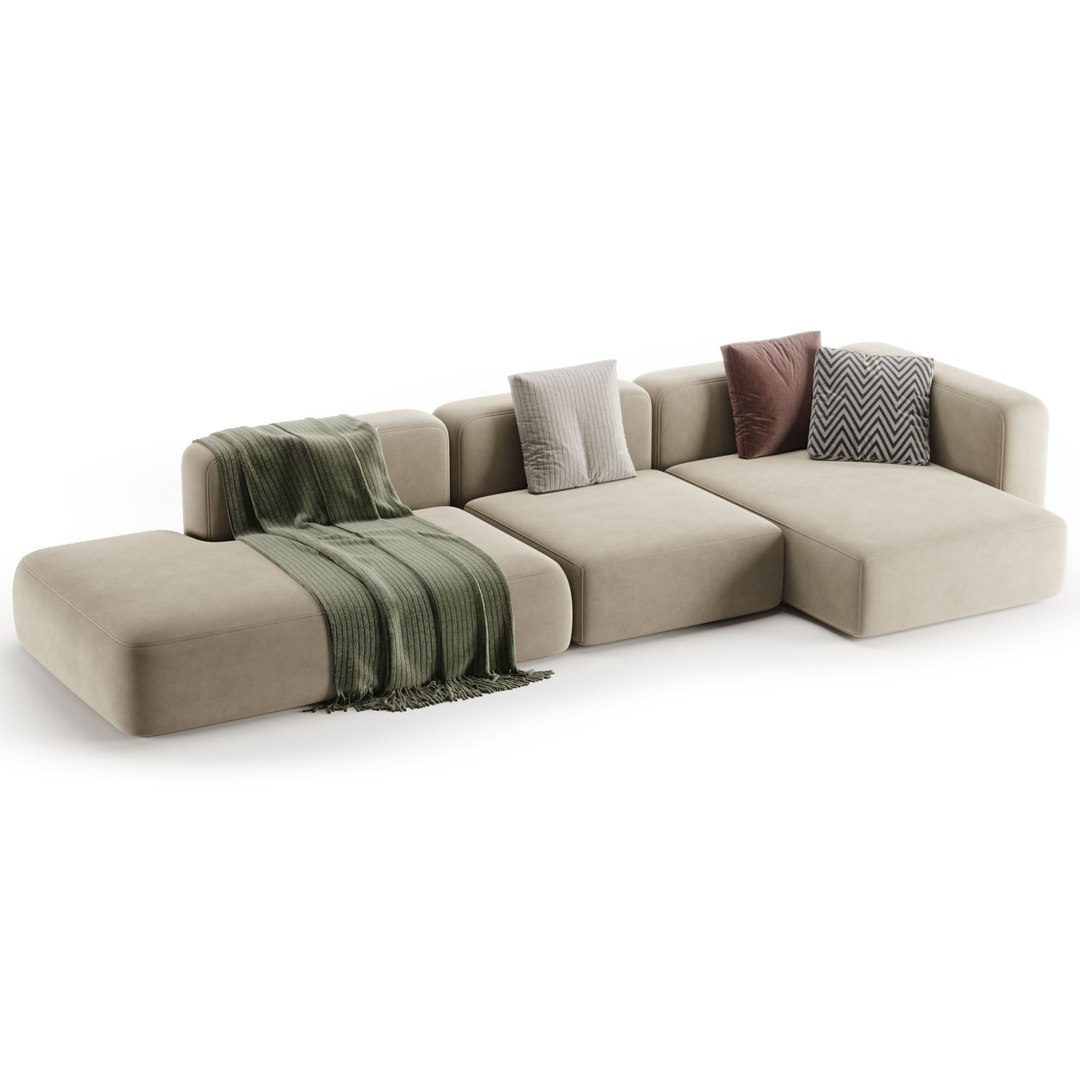 3D MAGS SOFT SEATER COMBINATION 3 LOW By Hay Model - TurboSquid 2107784
