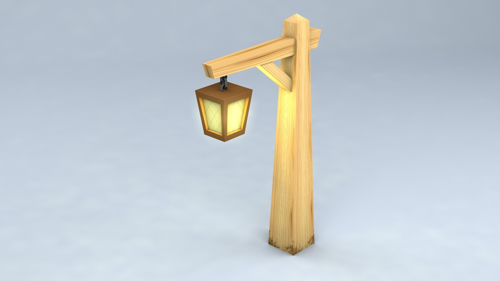 street lamp post obj