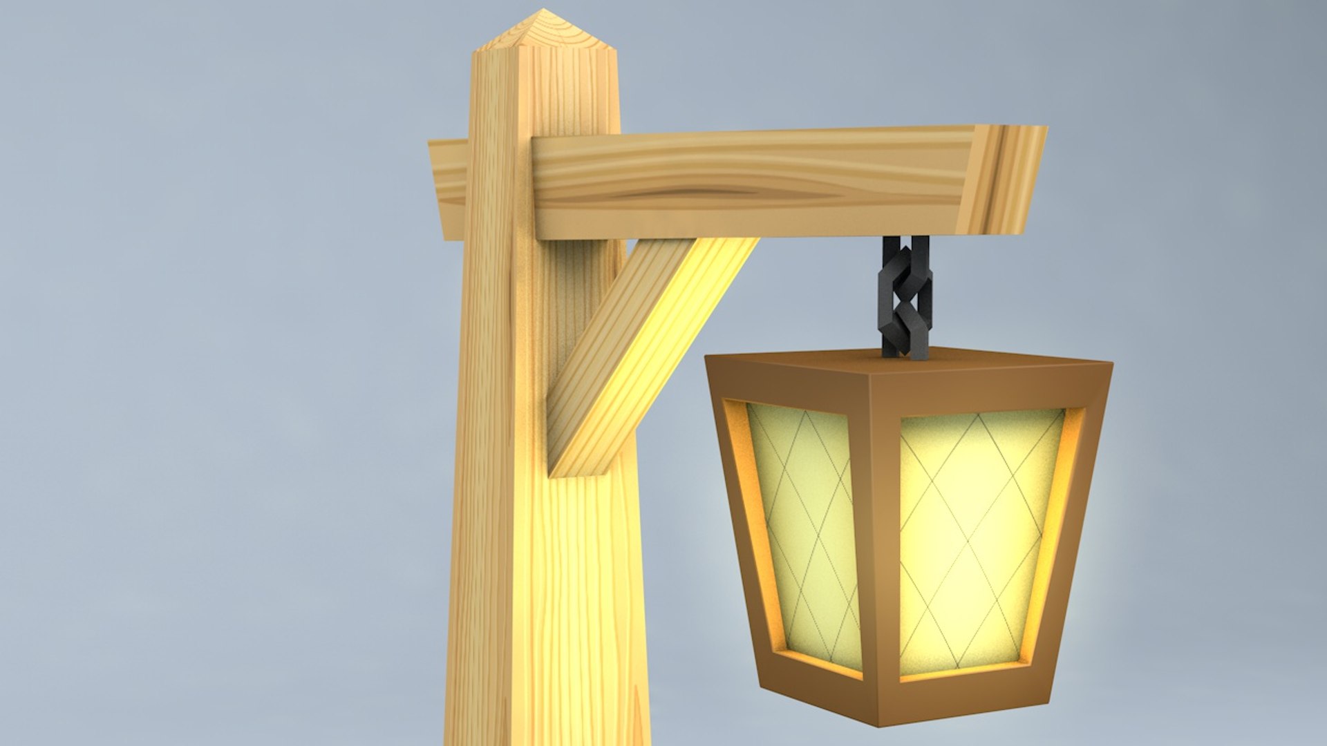 street lamp post obj