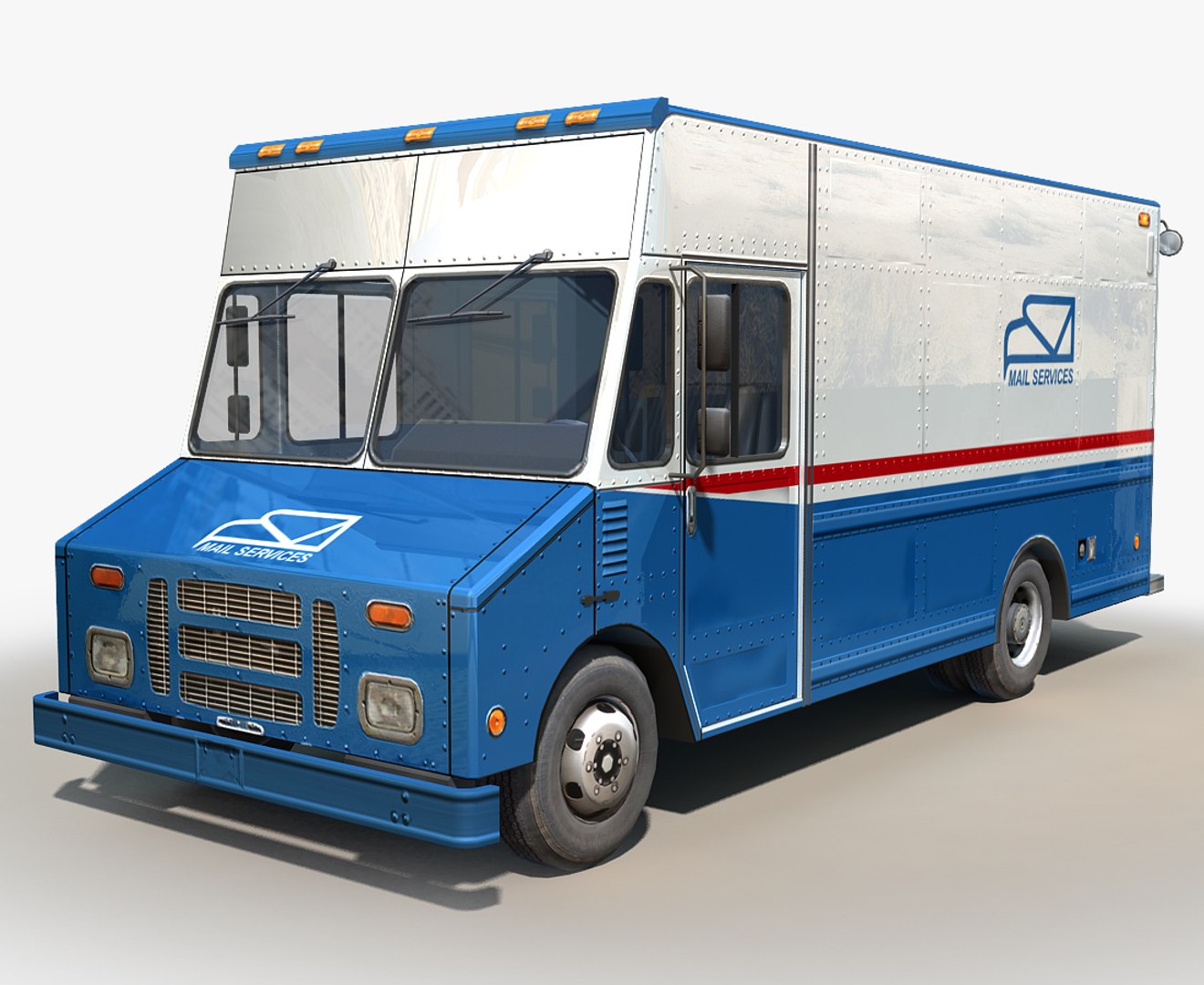 Step Van Postal Service 3D Model - TurboSquid 1355443