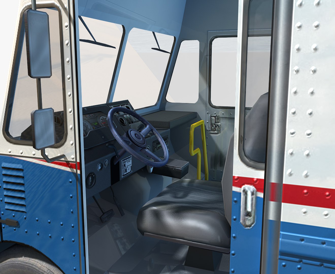 Step Van Postal Service 3D Model - TurboSquid 1355443