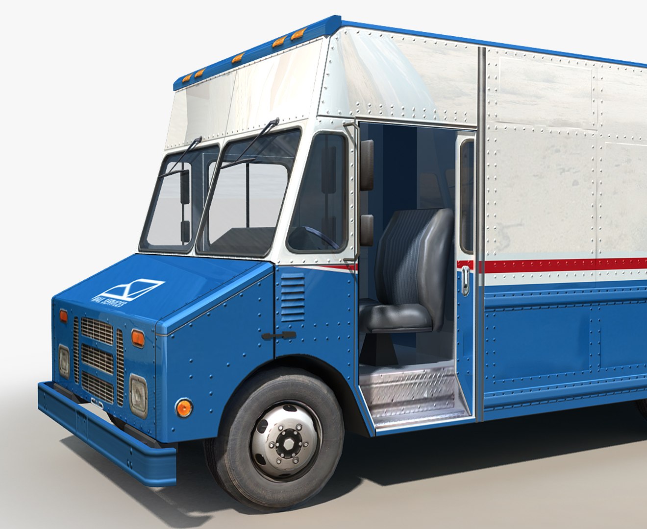 Step Van Postal Service 3D Model - TurboSquid 1355443