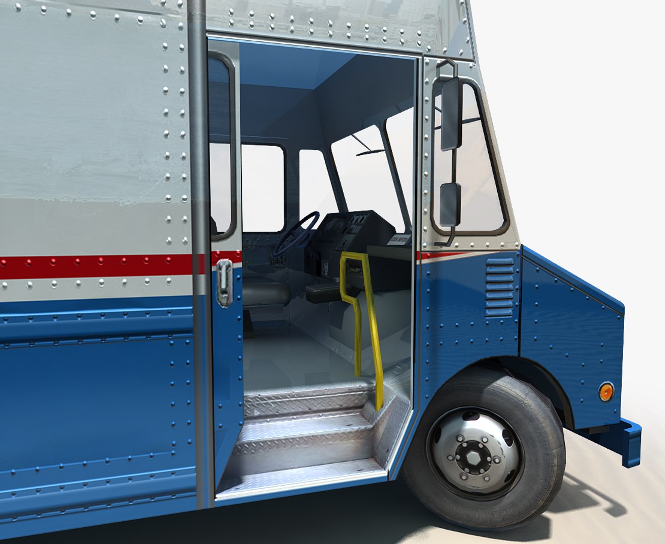 Step Van Postal Service 3D Model - TurboSquid 1355443