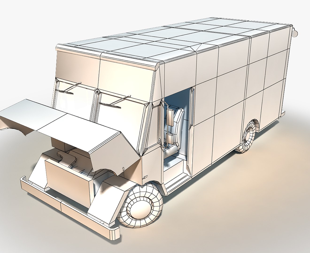 Step Van Postal Service 3D Model - TurboSquid 1355443