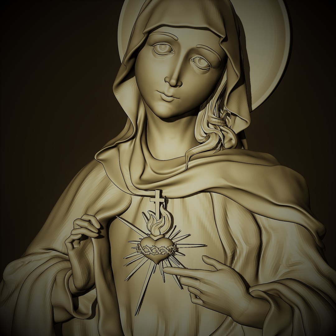 3D Virgin Mary - TurboSquid 1306041