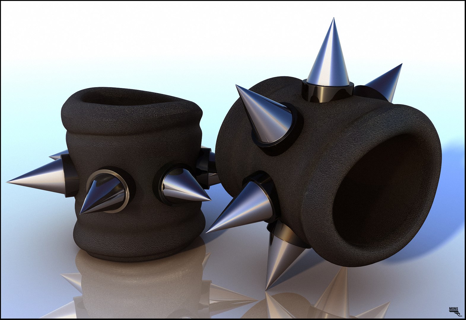 max punk bracelets leather