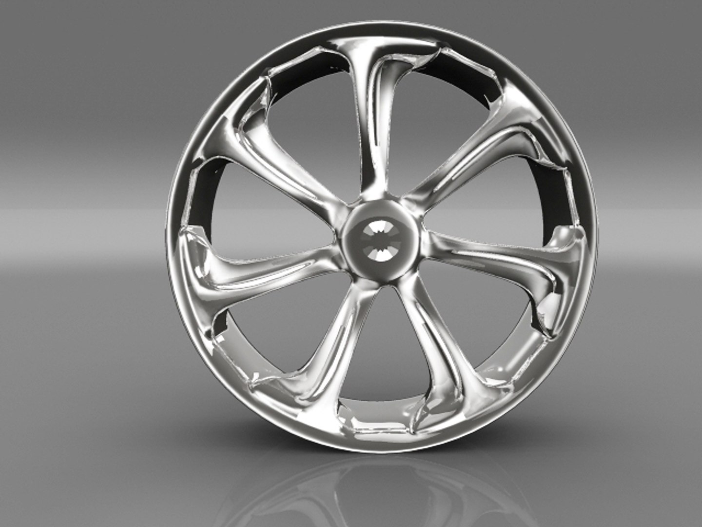 3d car tyre rim
