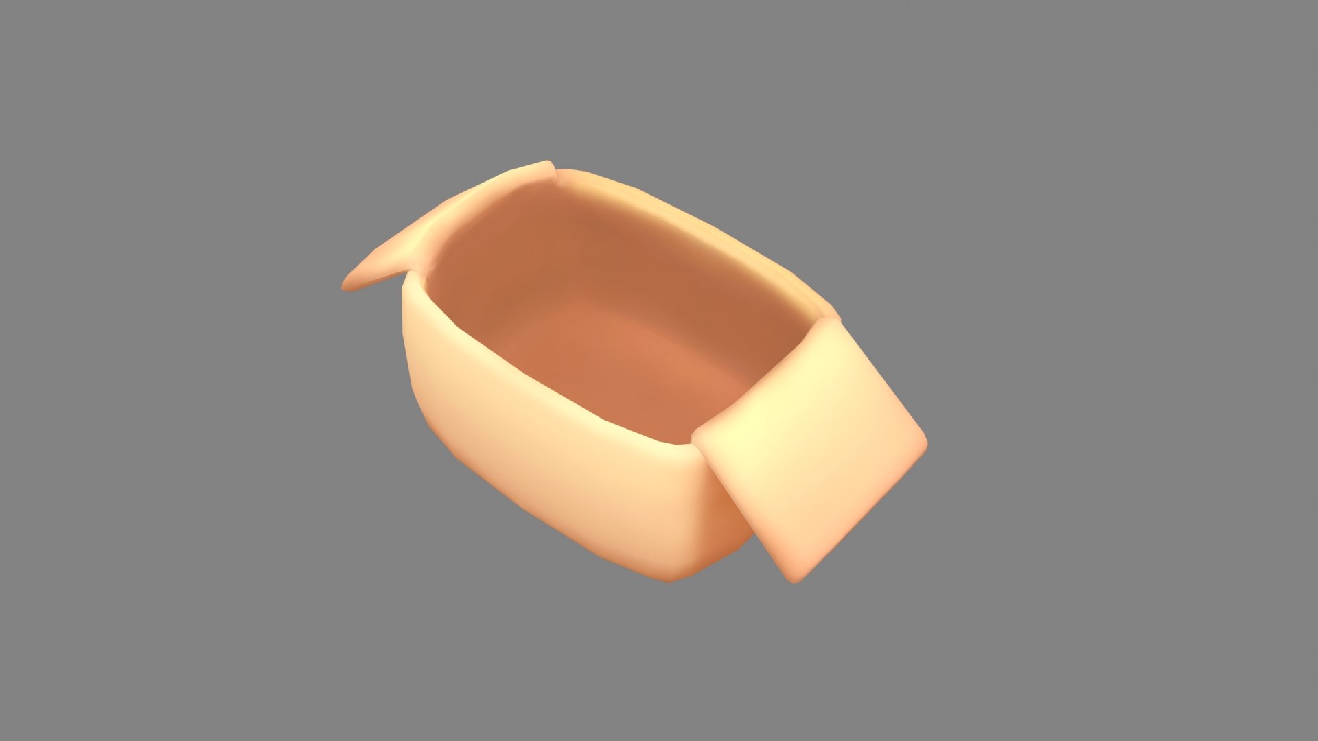 3D Cartoon Cardboard Box Model - TurboSquid 2112666