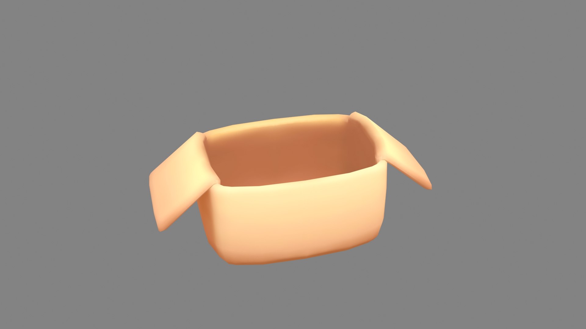 3D Cartoon Cardboard Box Model - TurboSquid 2112666