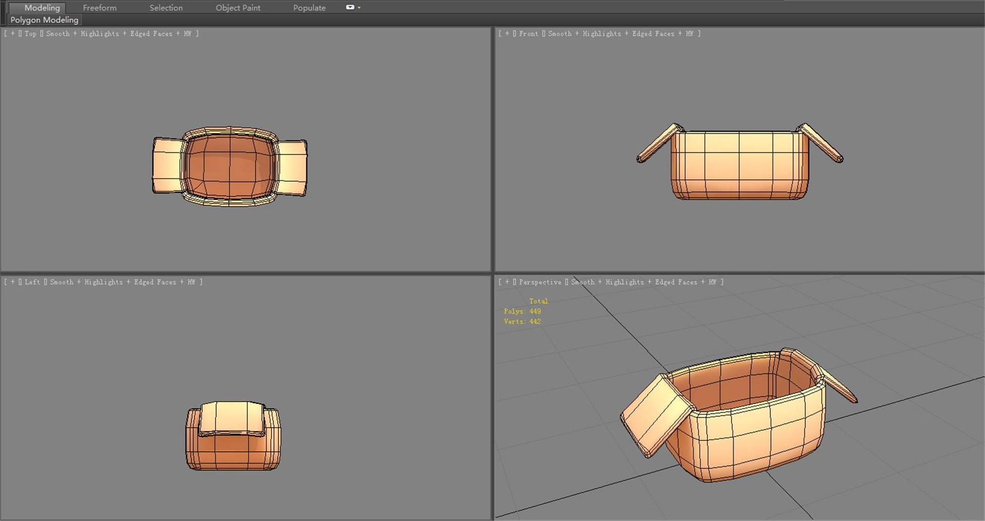 3D Cartoon Cardboard Box Model - TurboSquid 2112666