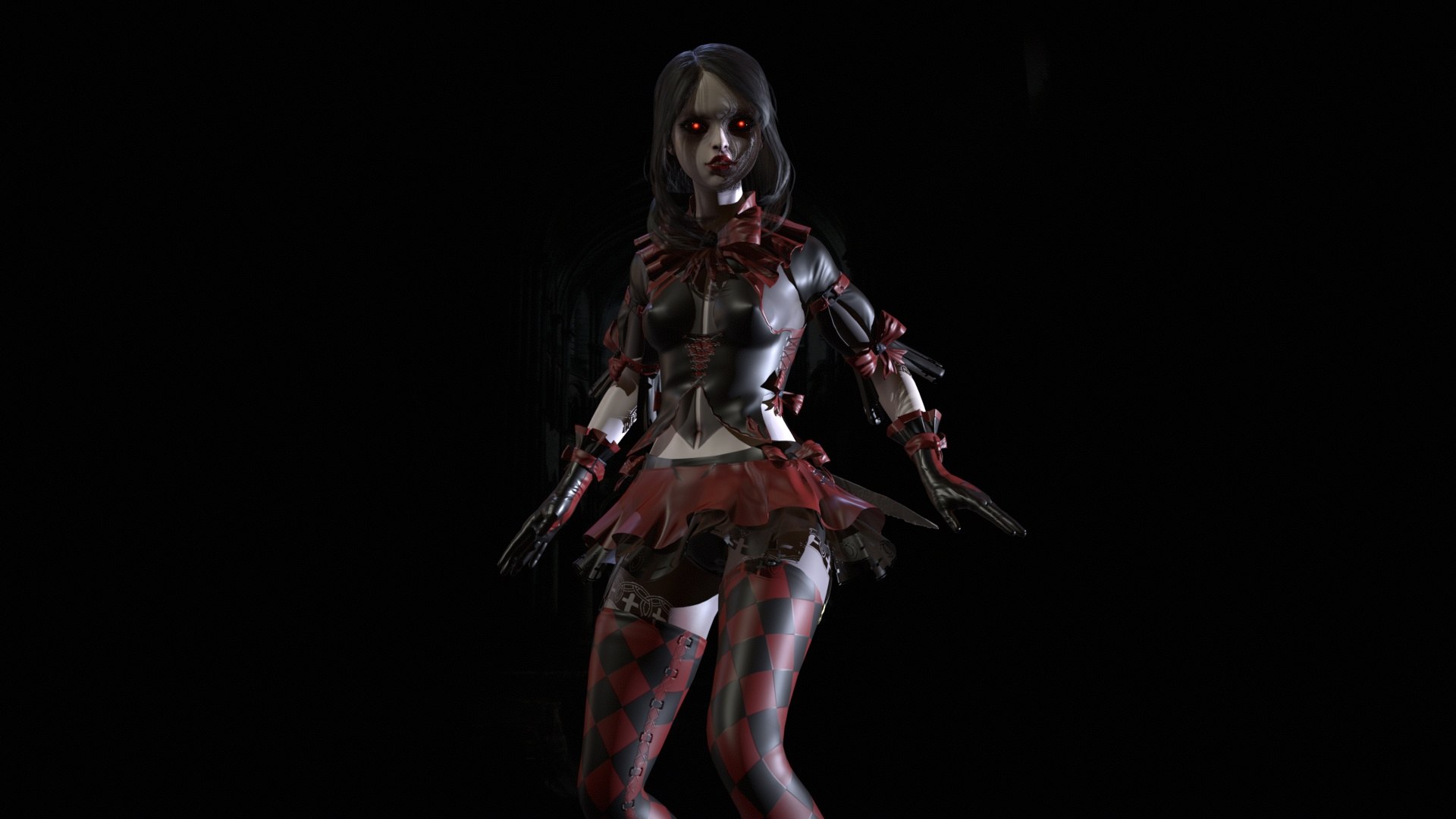 3D Scary Little Girl - TurboSquid 2395725