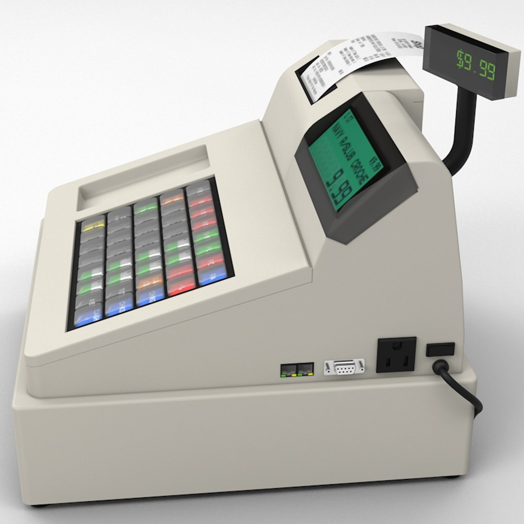 3d Cash Register Model