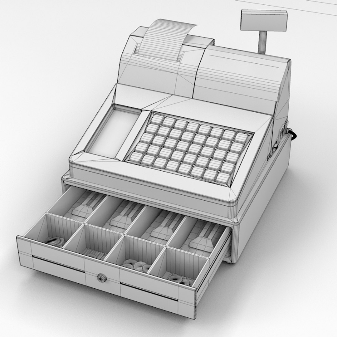 3d Cash Register Model