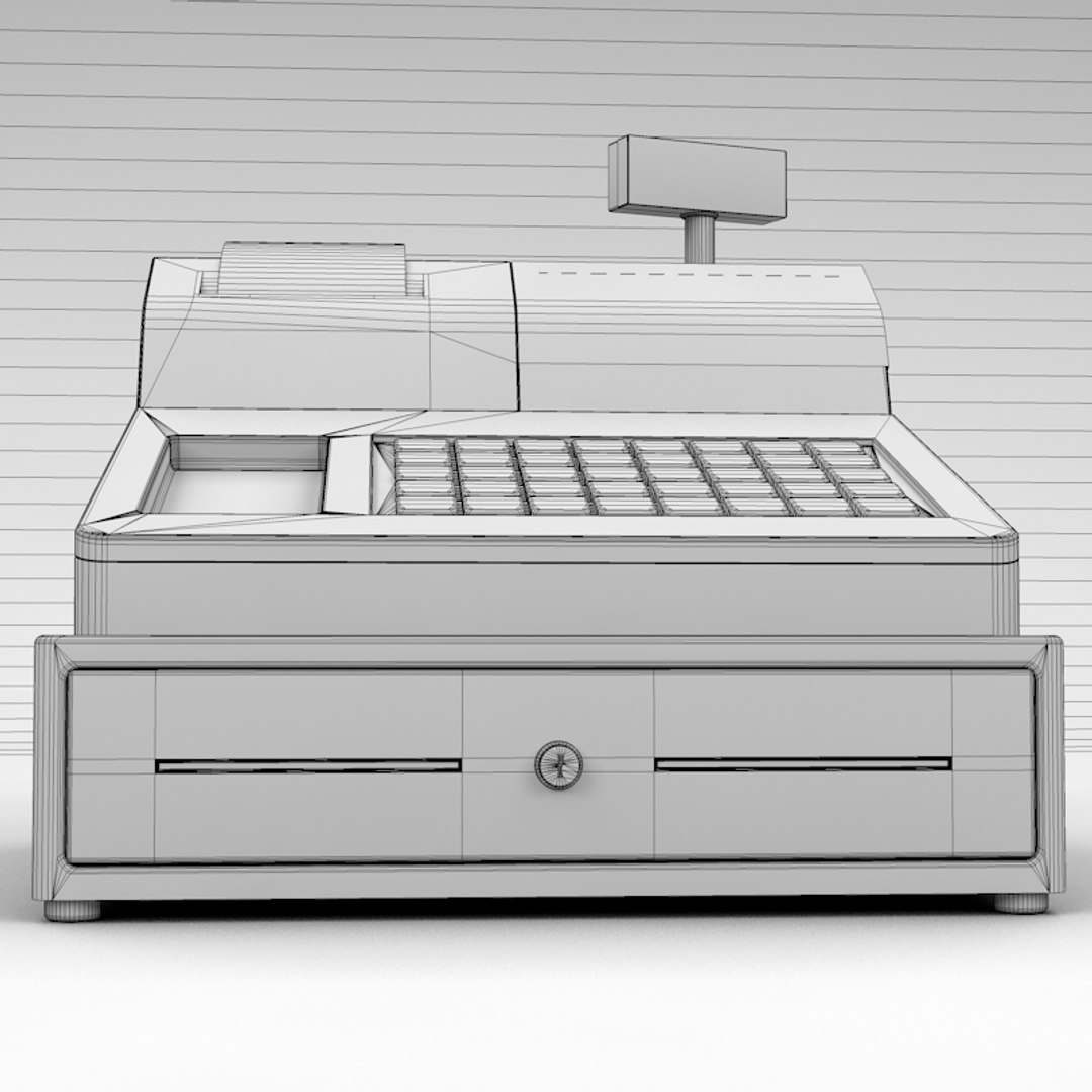3d Cash Register Model