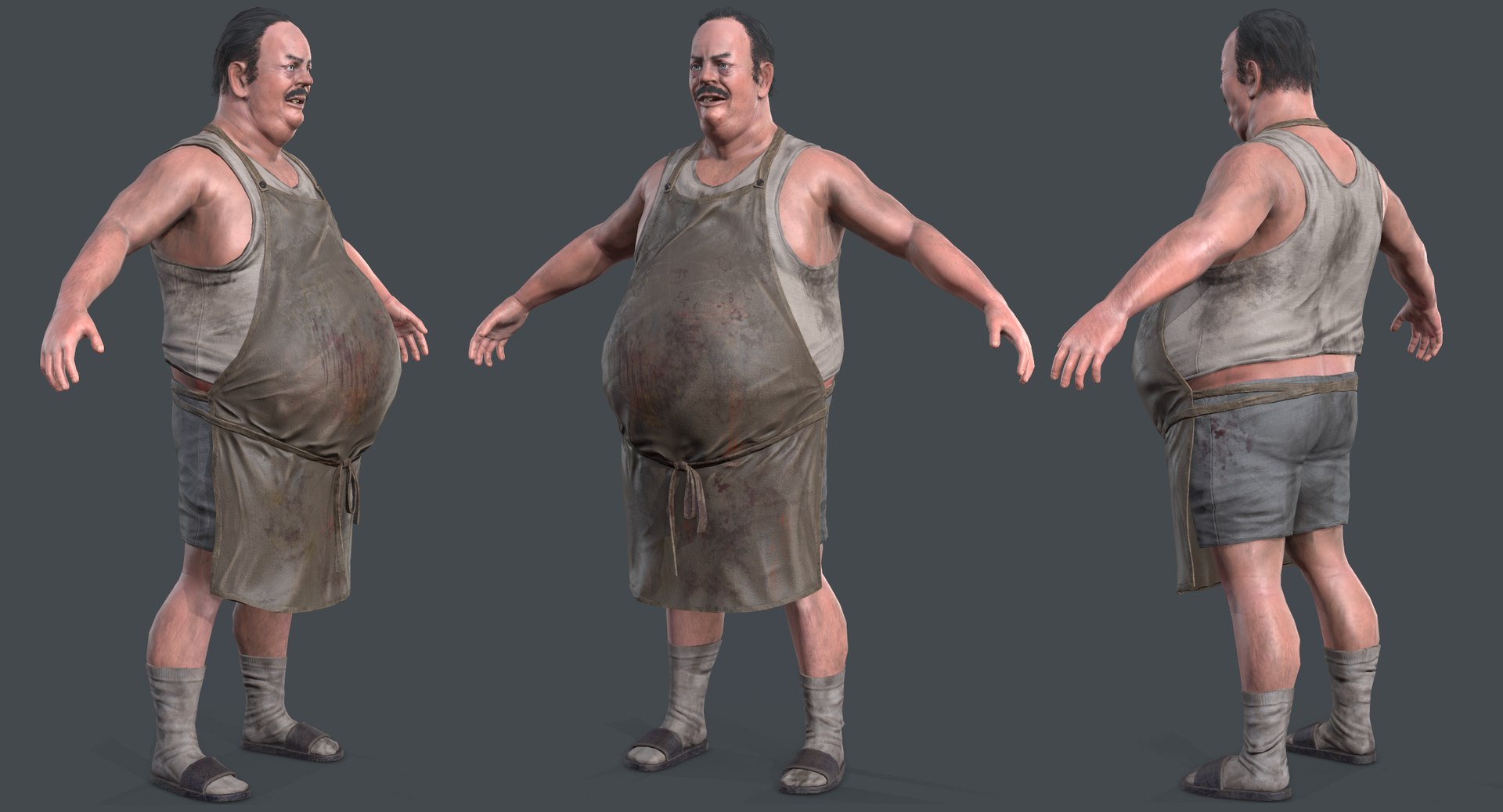 3D Model Ready Butcher - TurboSquid 1447366