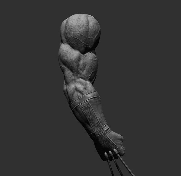 Wolverine arm 3D model - TurboSquid 1813292