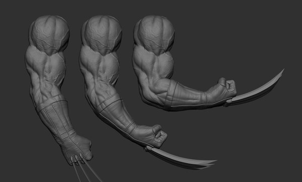 modelo 3d Brazo de Wolverine - TurboSquid 1813292