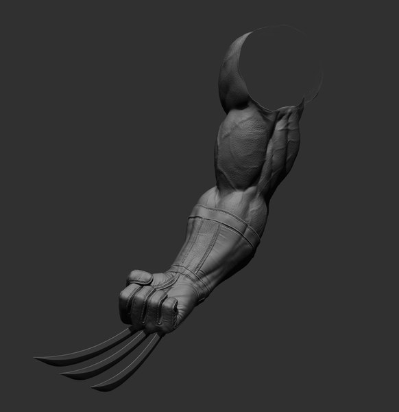 Wolverine arm 3D model - TurboSquid 1813292
