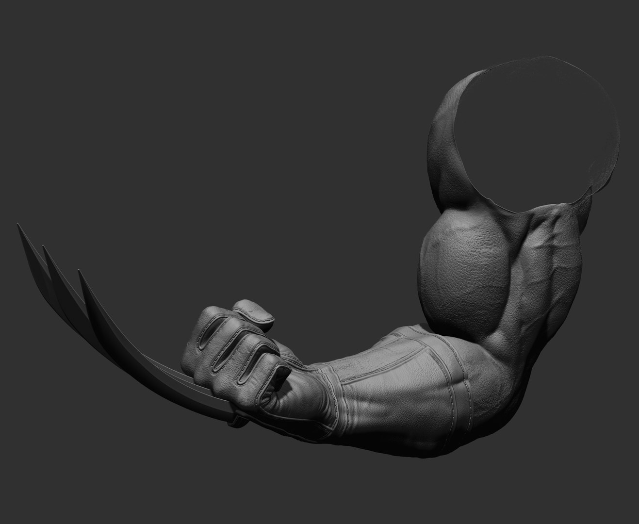 Wolverine arm 3D model - TurboSquid 1813292