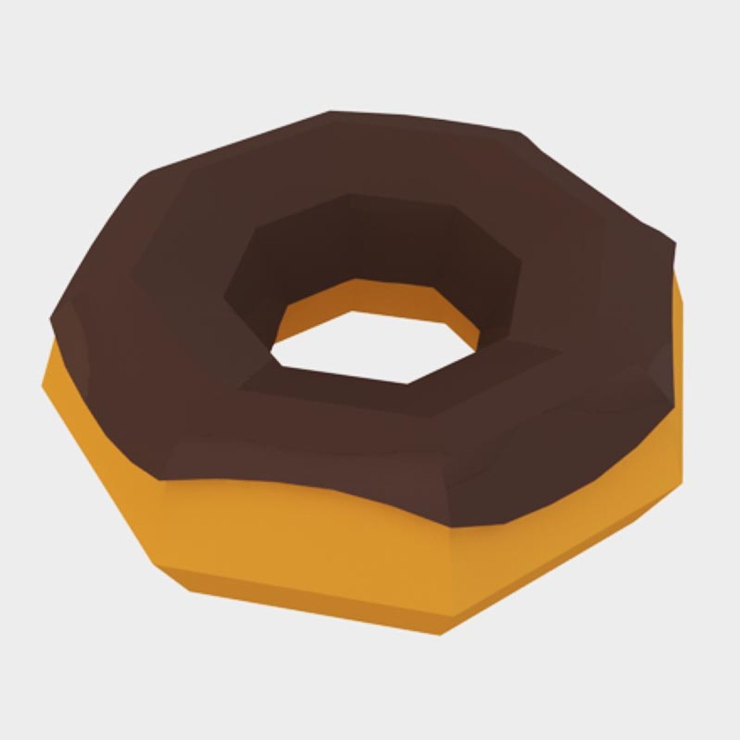 3d Model Donut Asset