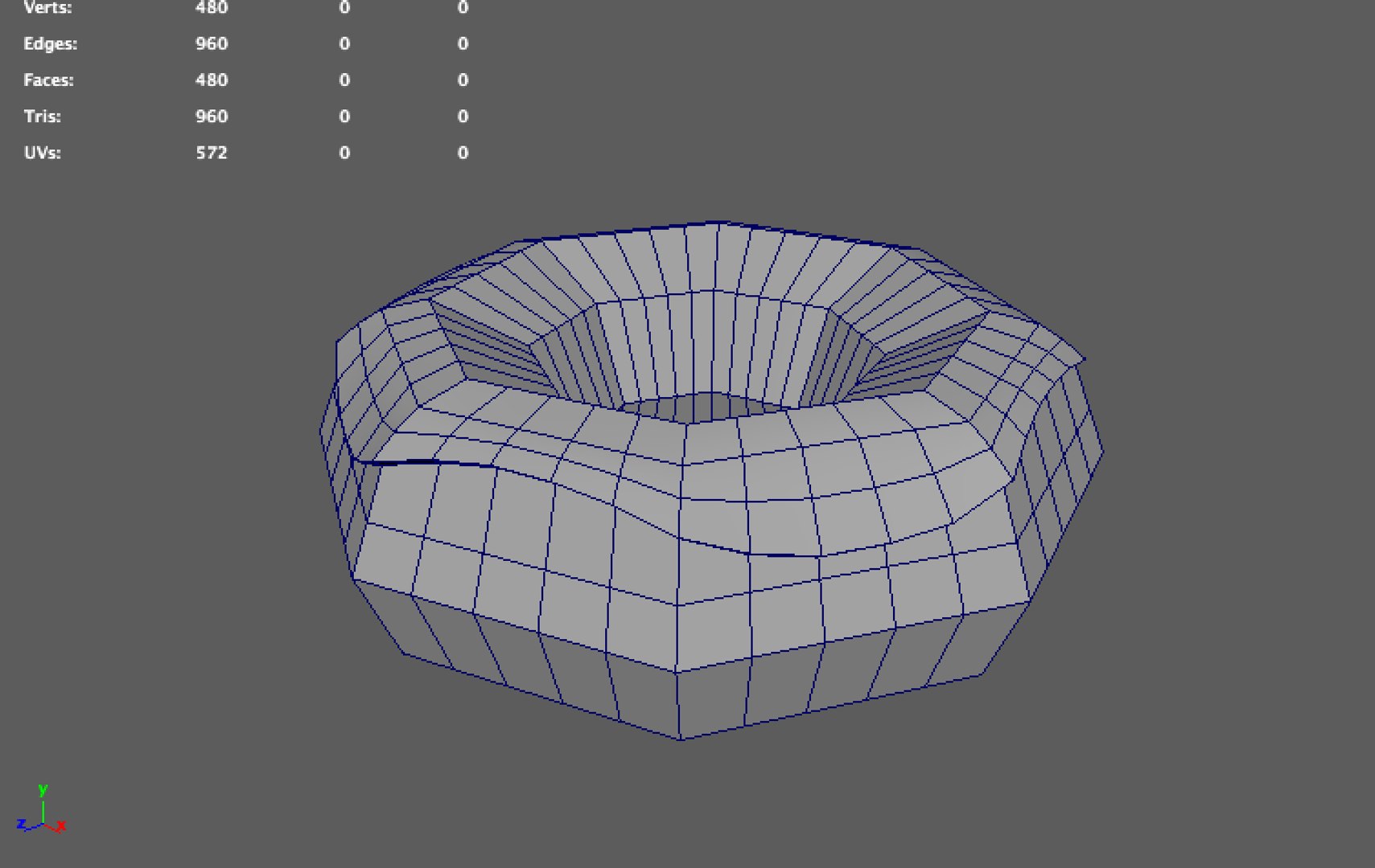 3d Model Donut Asset
