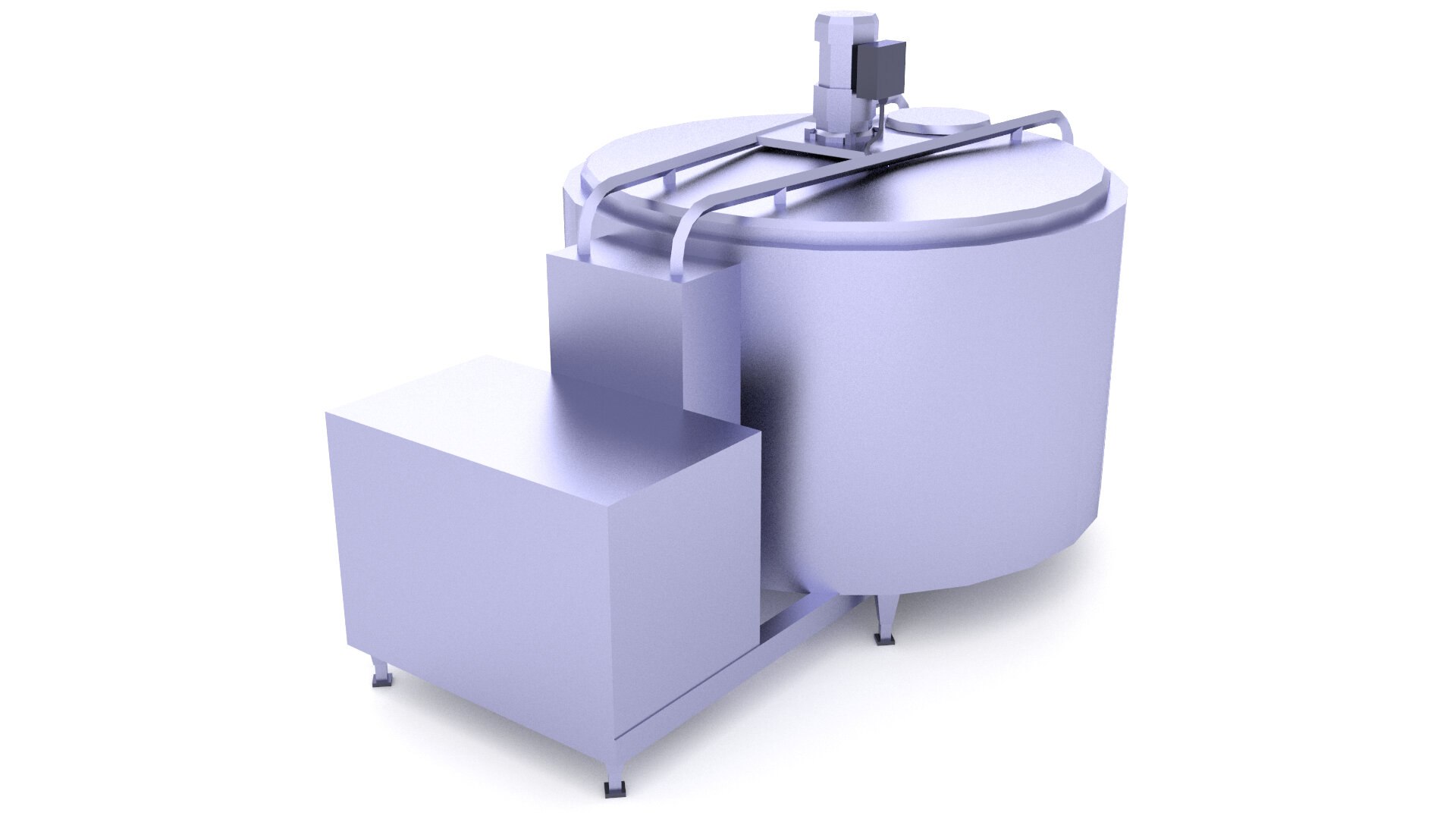 Milk Tank Low Poly 9 3D Model - TurboSquid 1761053