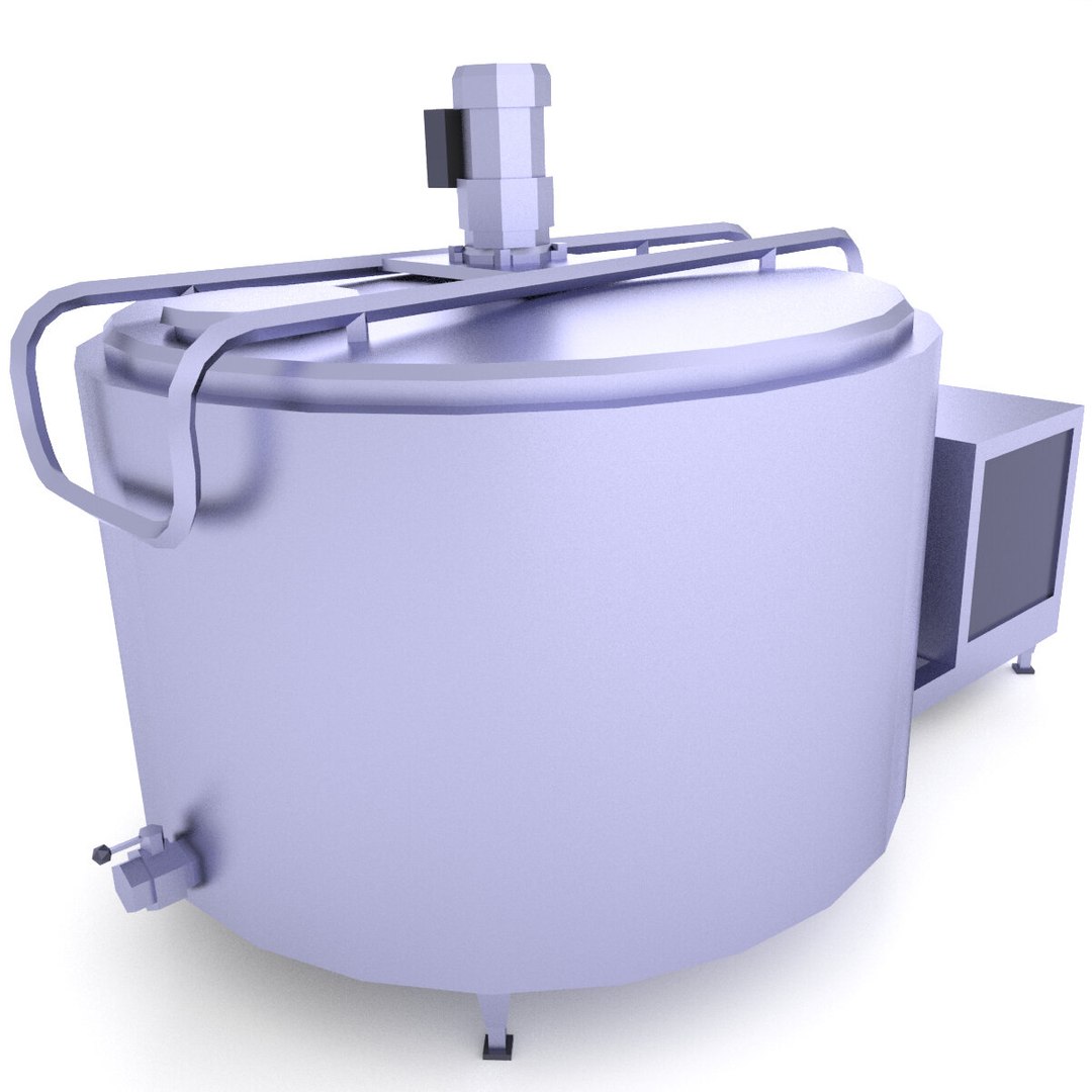 Milk Tank Low Poly 9 3D Model - TurboSquid 1761053