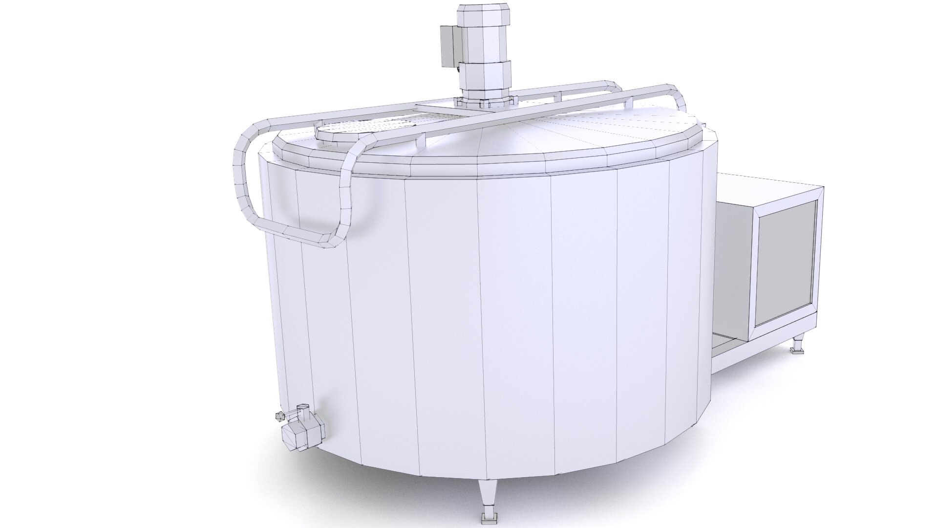 Milk Tank Low Poly 9 3D Model - TurboSquid 1761053