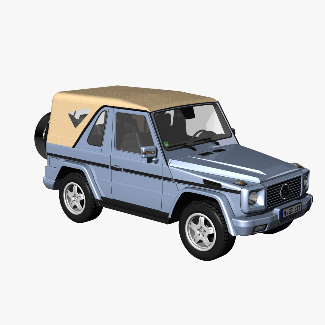 3d model g class convertible