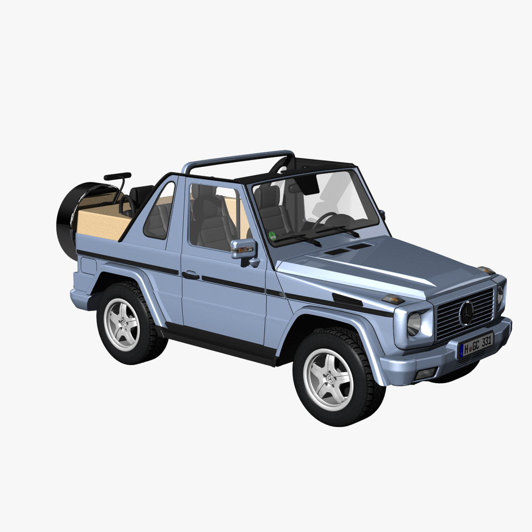 3d model g class convertible