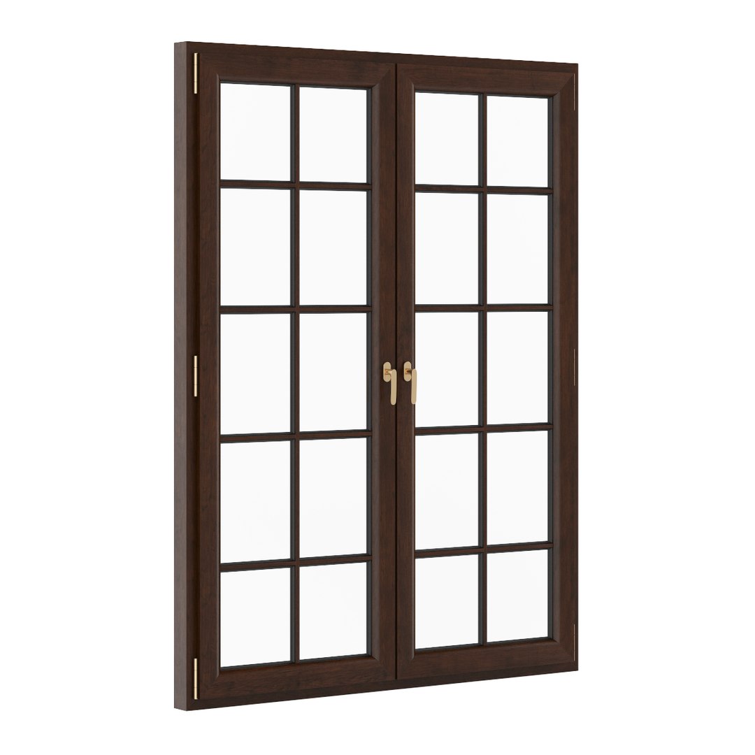 3d Model Wooden Window 1730mm X