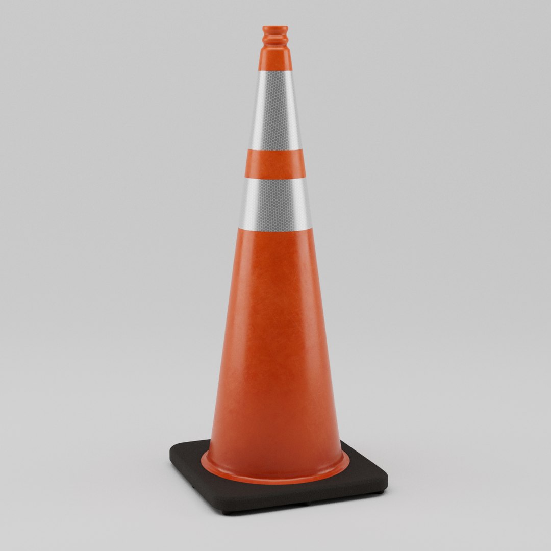 36 Inch Traffic Cone Model - TurboSquid 2250396