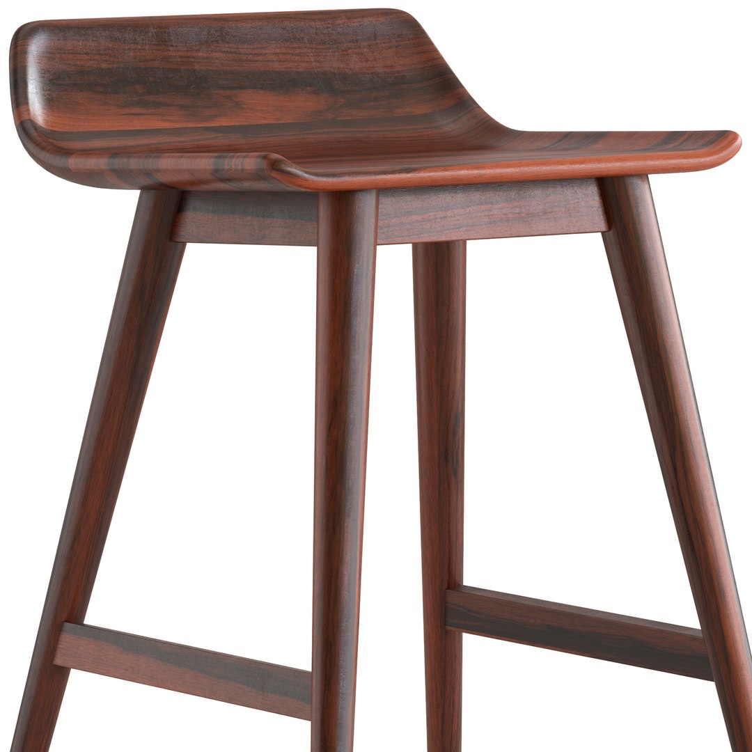 CB2 Wainscott Counter Stool 3D Model - TurboSquid 2163830