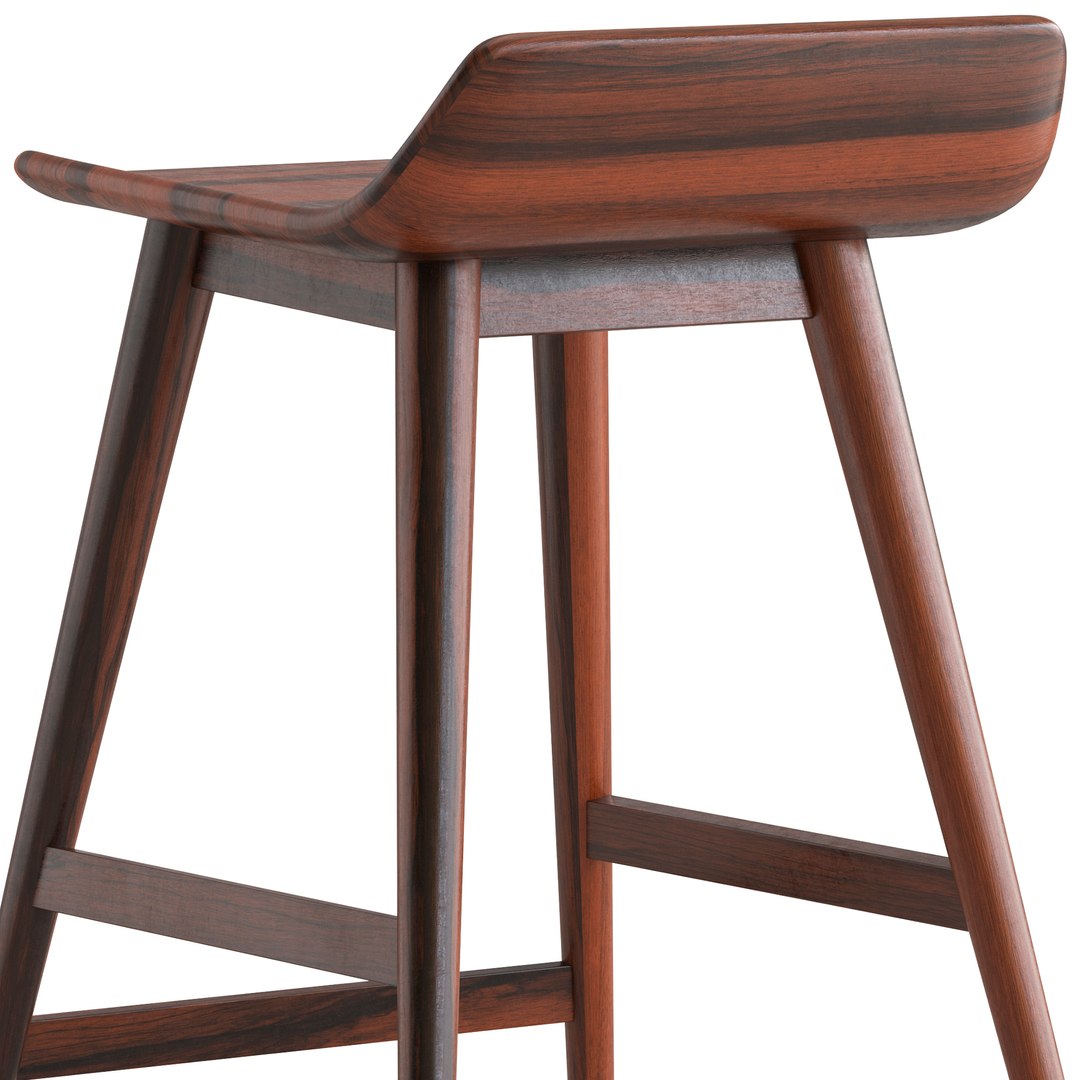 CB2 Wainscott Counter Stool 3D Model - TurboSquid 2163830