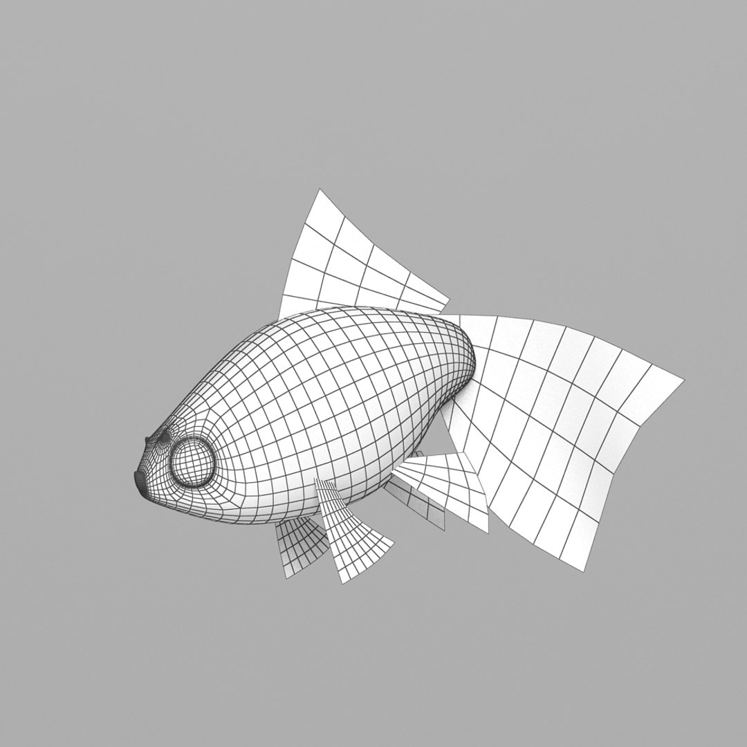Goldfish Fish 3d Max