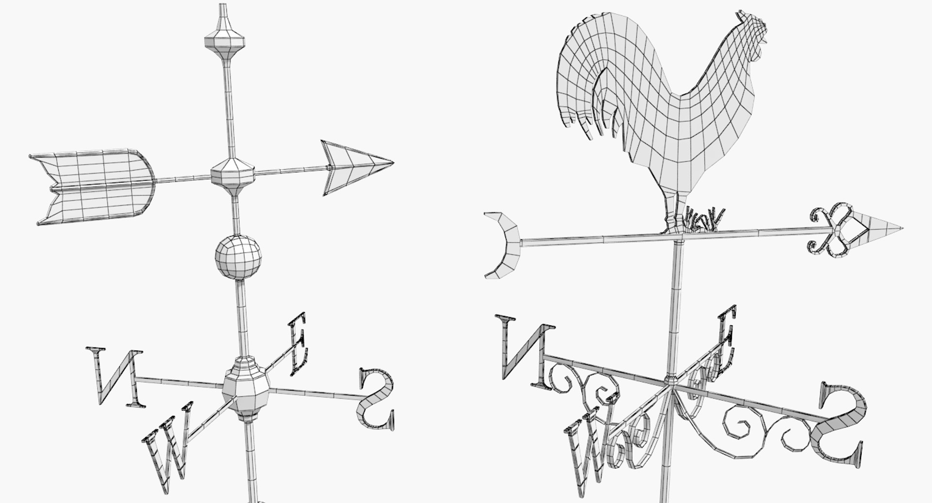 3d Weather Vanes Model
