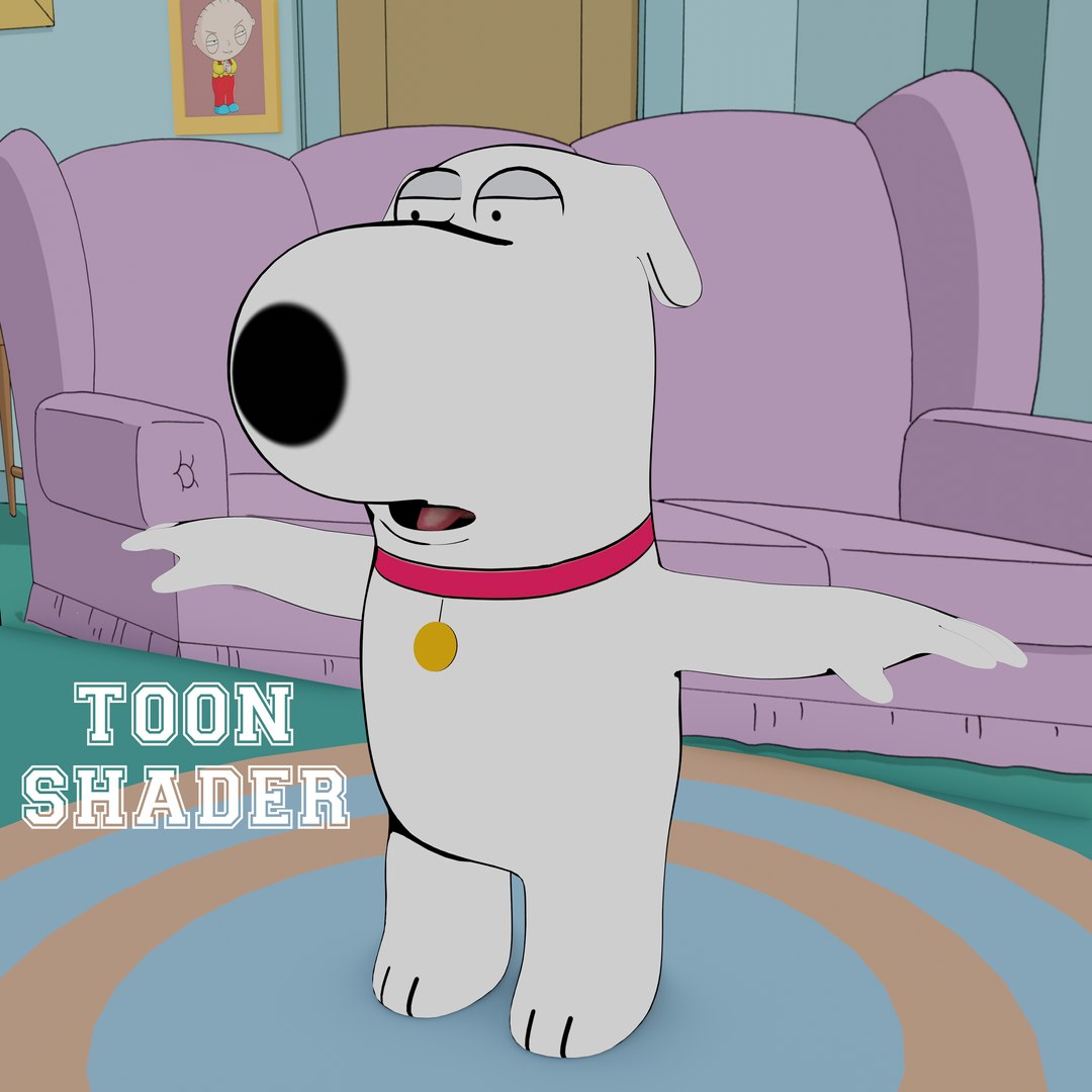 Brian Griffin From Family Guy Rigged 3D Model - TurboSquid 1759222