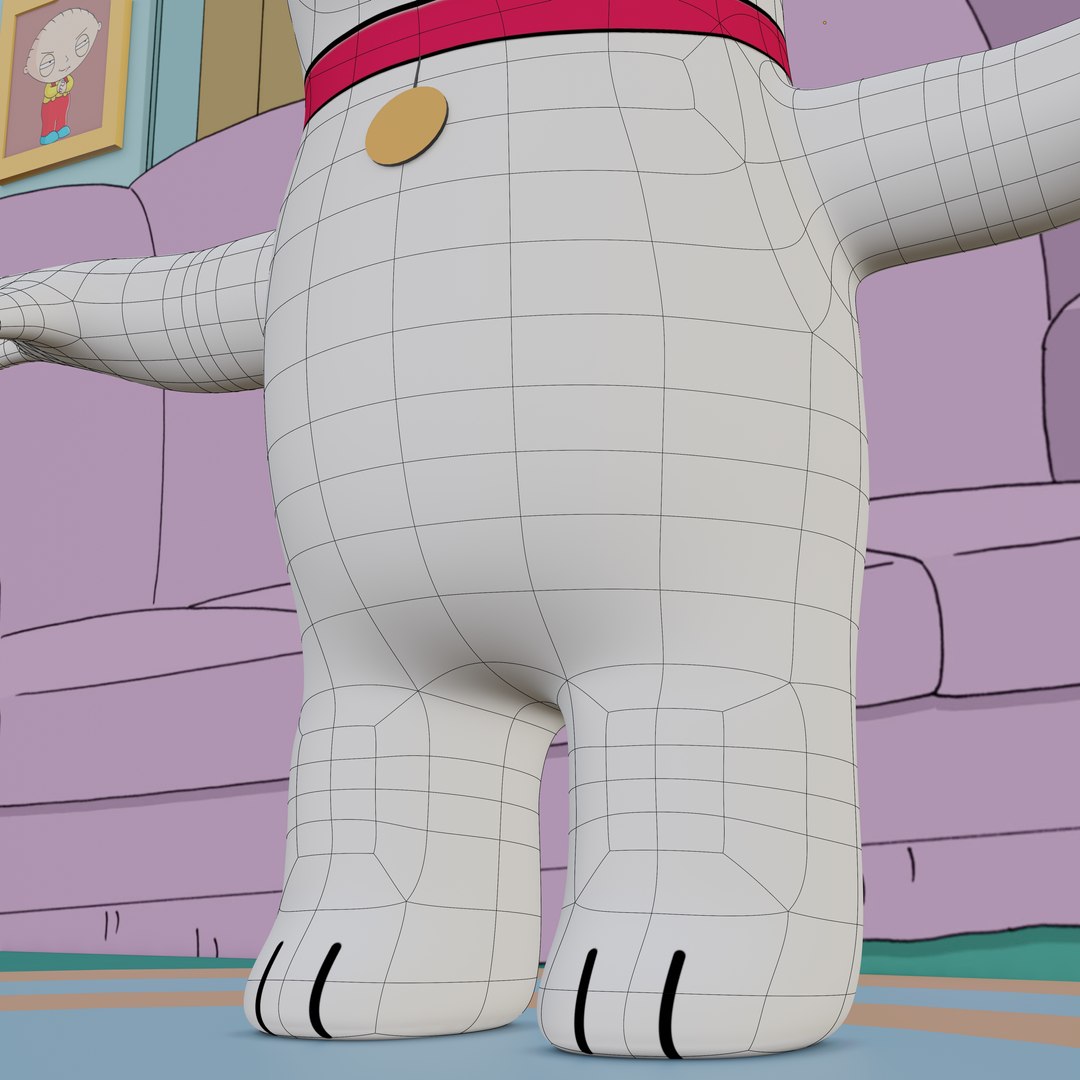 Brian Griffin From Family Guy Rigged 3D Model - TurboSquid 1759222