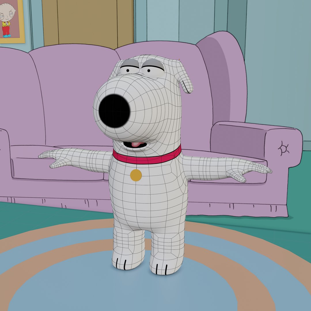 Brian Griffin From Family Guy Rigged 3D Model - TurboSquid 1759222