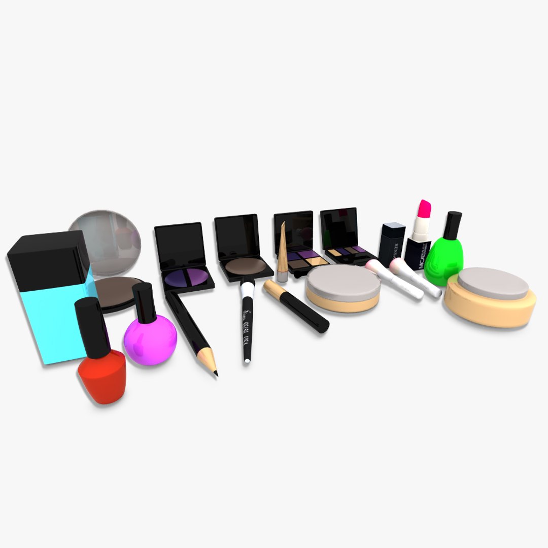 3d cosmetics makeup item model