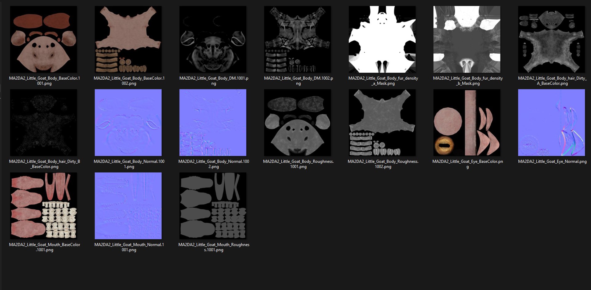 Realistic Little Baby Goat With Fur Faceial Rig3D Model 3D Model ...