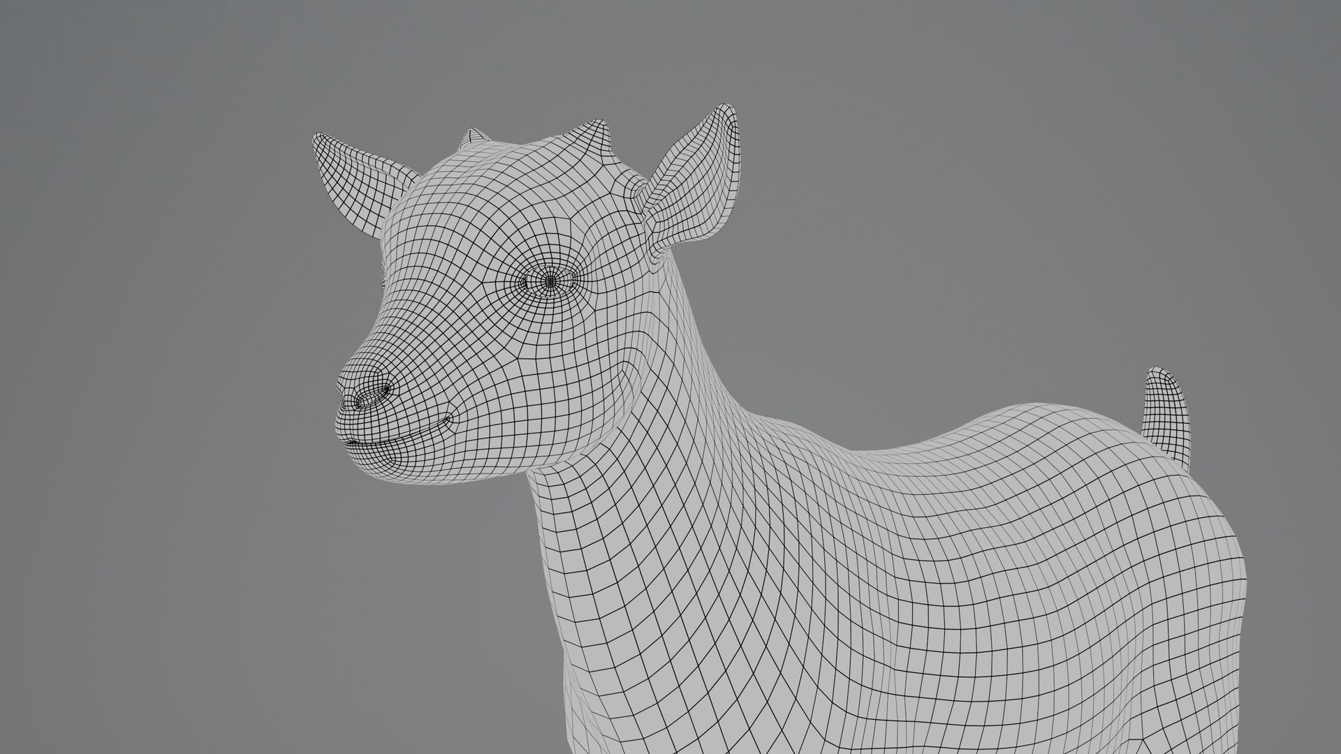 Realistic Little Baby Goat With Fur Faceial Rig3D Model 3D Model ...