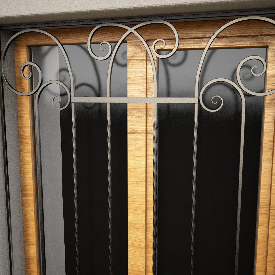 3d Windows Security Bars Model
