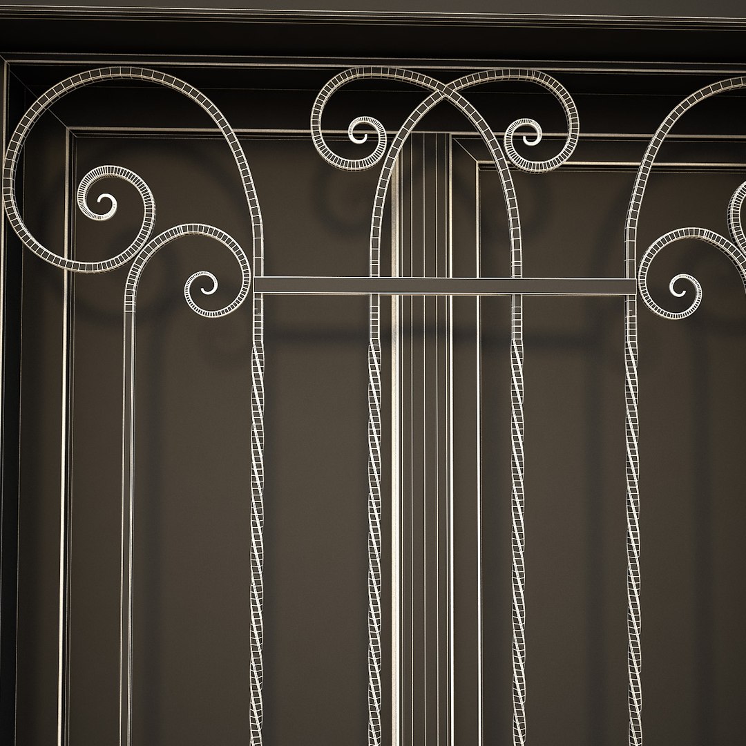 3d Windows Security Bars Model